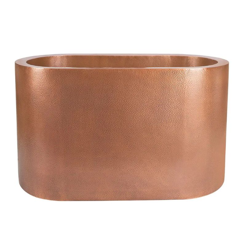Coppersmith Creations Japanese Style Double Soaking Copper Bath, Hamme ...