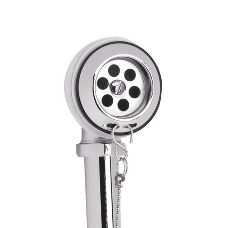 Hudson Reed Exposed Bath Overflow & Plug, Traditional Plug & Chain Bat ...