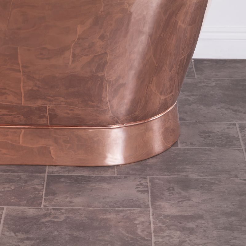 Hurlingham Alverton Copper Bath, Roll Top Copper Bathtub - 1730x710mm ...