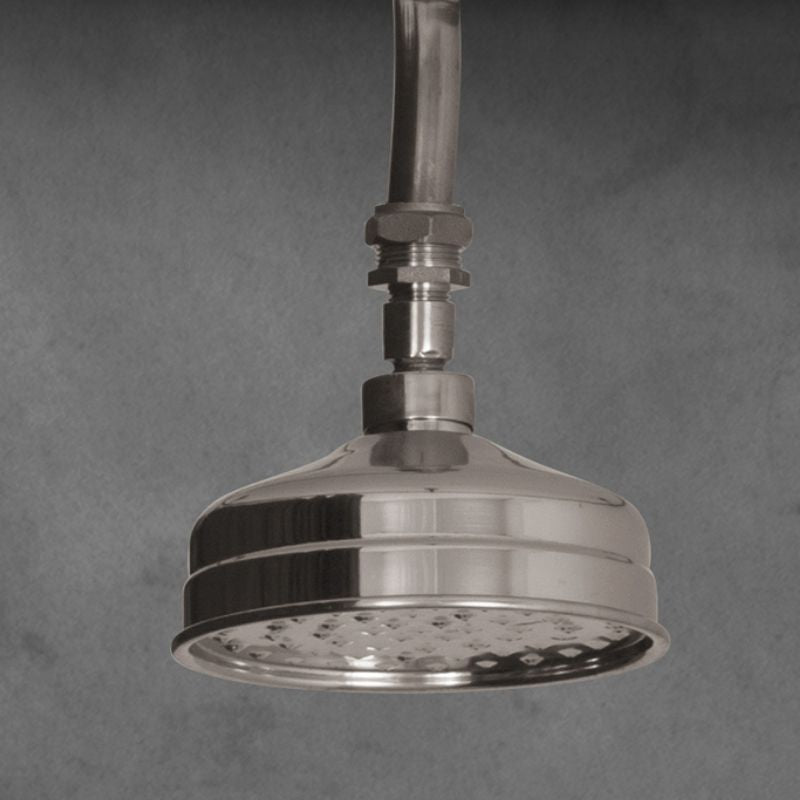 Hurlingham Luxury Flat Small Shower Head 6" – Indulgent Bathing