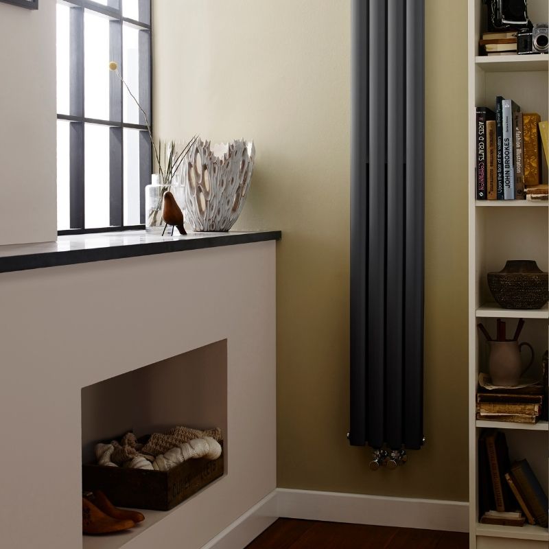 Nuie Revive Compact Radiator, Double Panel Cloakroom Radiator - 1800x2 ...