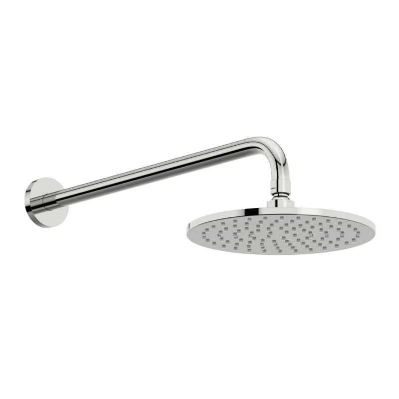 Tissino Mario Round Rain Shower Head & Wall Mounted Shower Arm, Polish ...
